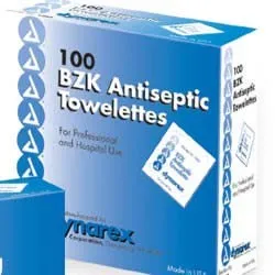 Ecommerce platform - BZK Benzalkonium Antiseptic Towelettes 100/bx - Dyn...