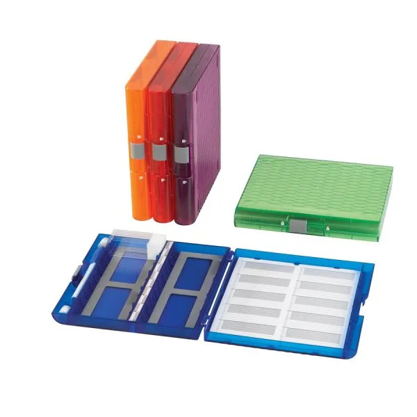 Ecommerce platform - 100 Place Premium Plus Microscope Slide Box Blue